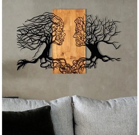 Asir Nástěnná dekorace 58x92 cm strom života dřevo/kov AS1468