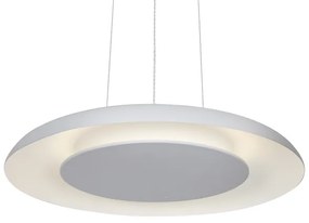 LED Lustr na lanku PIATTINO LED/30W/230V 2700/3200/4000K pr. 40 cm bílá
