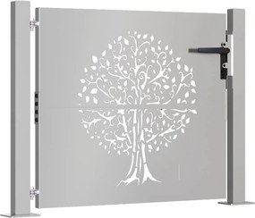 Zahradní branka 100 x 75 cm z cortenové oceli, design stromu 153214