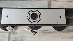 Industriální černé antik kovové nástěnné světlo Fact ceiling - 85*19*30cm / E14
