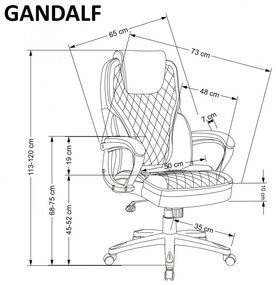 Kancelářské křeslo GANDALF Halmar