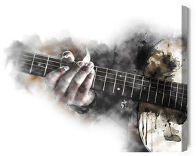 Obraz Abstraktní Kytara Nedostatek Nedostatek Přírodní plátno 120x80