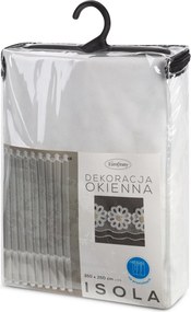 ZÁCLONA NA KROUŽCÍCH ISOLA 350X250 CM BÍLÁ