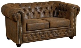 Askont Chesterfield Oxford: Pohovka 2M Brown