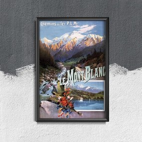 Designovy plakát Designovy plakát Mont blanc french