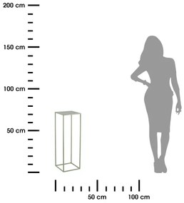 Stojan na květiny 70x24 cm tmavě zelená