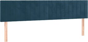 Box spring postel s matrací tmavě modrá 180x200 cm samet 3141441