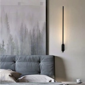 Toolight - LED nástěnné svítidlo 12W 92CM APP372-1W, černá, OSW-09756