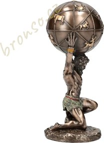 Atlas nesoucí nebeskou sféru – bronzovaná figurka z řecké mytologie Veronese WU78109A4