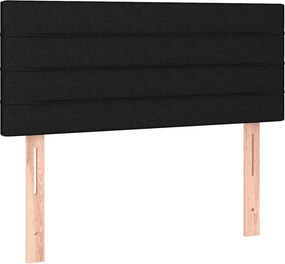 Box spring postel s matrací černá 100 x 200 cm textil 3140115