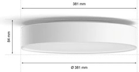 Philips - LED Stmívatelné stropní svítidlo Hue ENRAVE M LED/19,2W/230V bílá + DO