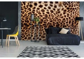 DIMEX | Vliesové fototapety na zeď Leopardí kůže MS-5-0184 | 375 x 250 cm| černá, hnědá
