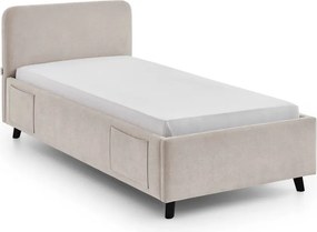 Béžová dětská postel s úložným prostorem s roštem 90x200 cm Cosy – Meise Möbel