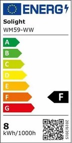 Solight LED COB pásek teplá bílá / sada s adaptérem / vypínač / 5m / 8