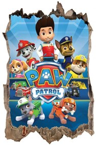 Dekorační nálepka na zeď Paw Patrol 3D 47x73cm