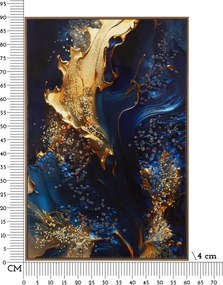 Obraz Andromeda A 60x90 cm modrý/zlatý