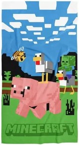Carbotex osuška Minecraft Prase a Kachna 70x140 cm