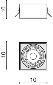 Azzardo AZ2872 - Podhledové svítidlo NOVA 1xGU10-ES111/50W/230V