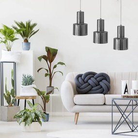 Toolight - Moderní kovová stropní lampa 1xE27 APP285-1CP, chromová, OSW-08403