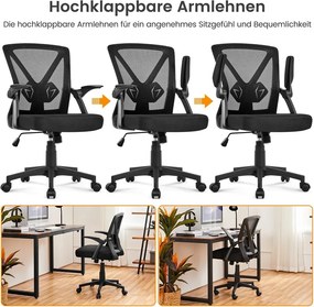 Kancelářská židle Yaheetech – černá (255993394945)