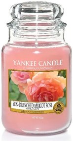 Aromatická svíčka, Yankee Candle Sun-Drenched Apricot Rose, hoření až 150 hod