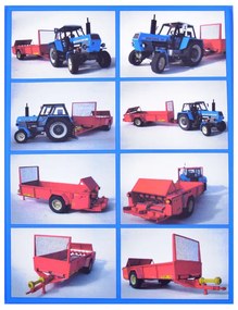 Papírový model Zetor Crystal 8011 1:32