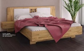 Lucatec Dřevěná postel Levita 200x180 Dub
