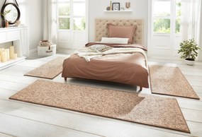 Spálňová sada Wolly 102842 Beige Brown, 3 diely: 67x140 (2x), 67x250 (1x), béžová, spálňa, BT Carpet