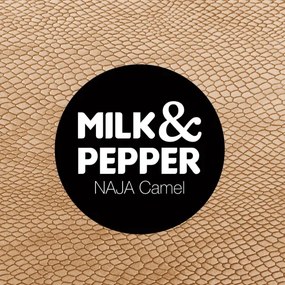 MILK&PEPPER Milkandpepper obojek pro psy Naja Camel Velikost: 40x2 cm