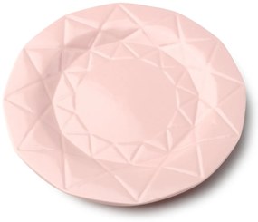 Porcelánový talíř Adel, (fi) 24 cm, růžová