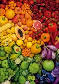 EDUCA Puzzle Barevné vitamíny / 1000 dílků