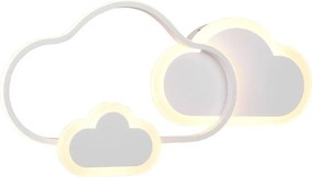 Bílé dětské svítidlo 52x25 cm Cloudy – Reality