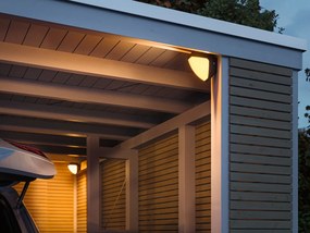 P 94516 LED venkovní nástěnné svítidlo Smart Home Zigbee Ikosea neláká hmyz IP44 50x203mm CCT 4,4W 230V antracit umělá hmota - PAULMANN