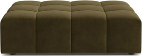 Khaki sametová podnožka Chicago – Cosmopolitan Design