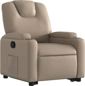 Zvedací polohovací křeslo cappuccino umělá kůže 3204436