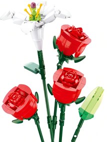 Sluban Flowers M38-B1121B Růže s Lilií