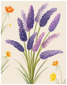Ilustrace Purple flower, Bohonewart