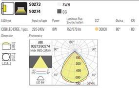 Světla a lustry REDO GROUP Moderní venkovní svítidlo ARI 90273