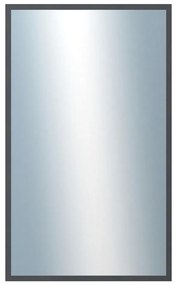 DANTIK - Zarámované zrcadlo - rozměr s rámem cca 60x100 cm z lišty KASETTE šedá (2758)
