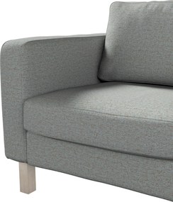 Potah na křeslo IKEA Karlstad, krátký barva modrá látka pletený vzor