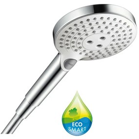 Hansgrohe Raindance Select S - Ruční sprcha 120 3jet, EcoSmart, bílá-chrom 26531400