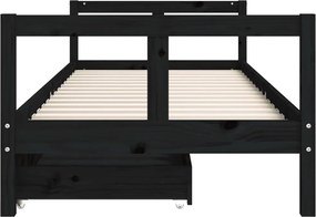 vidaXL Dětská postel se zásuvkami 80x200 cm masivní borové dřevo [834407] Barva: Přírodní