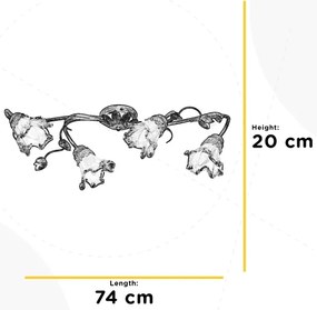 ONLI - Stropní svítidlo ARIANNA 4xE14/6W/230V bronzová