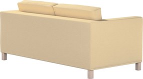 Potah na pohovku IKEA  Karlanda rozkládací, krátký barva béžová látka lesklé, pletený vzor