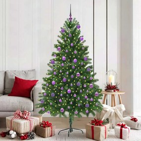Vánoční stromeček s 300 LED diodami s stojanem Zelená 180 cm PE 3396337