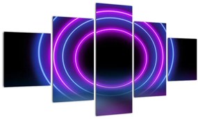 Obraz barevných kruhů (125x70 cm)