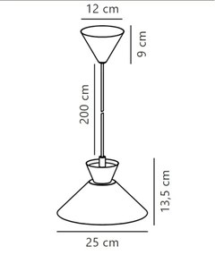 Nordlux - Lustr na lanku DIAL 1xE27/40W/230V pr. 25 cm bílá