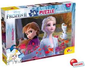 Lisciani Frozen Puzzle oboustranné 50x35cm 24 dílků