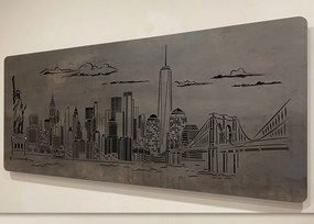 Li-Go "New York" světelný obraz 230V 120x50 cm provedení povrchu: jedle