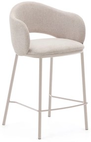 Krémová barová židle (výška sedáku 65 cm) Maina – Kave Home